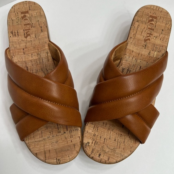Kork-Ease | Shoes | Korks Faithe Crossover Platform Sandals Sz 9 Wedge ...
